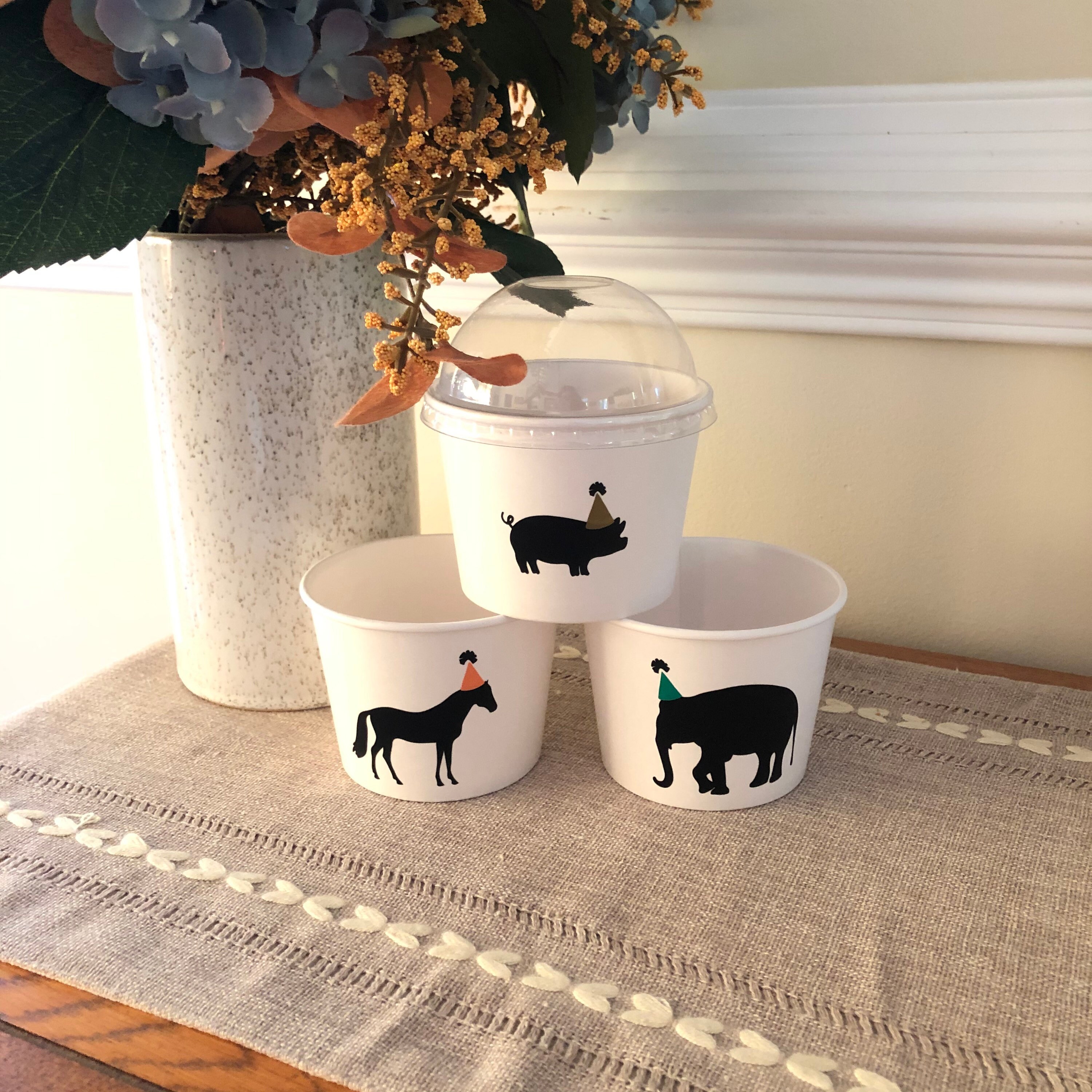 Party Animals Snack Cups Animal Party Snack Cups Safari | Etsy