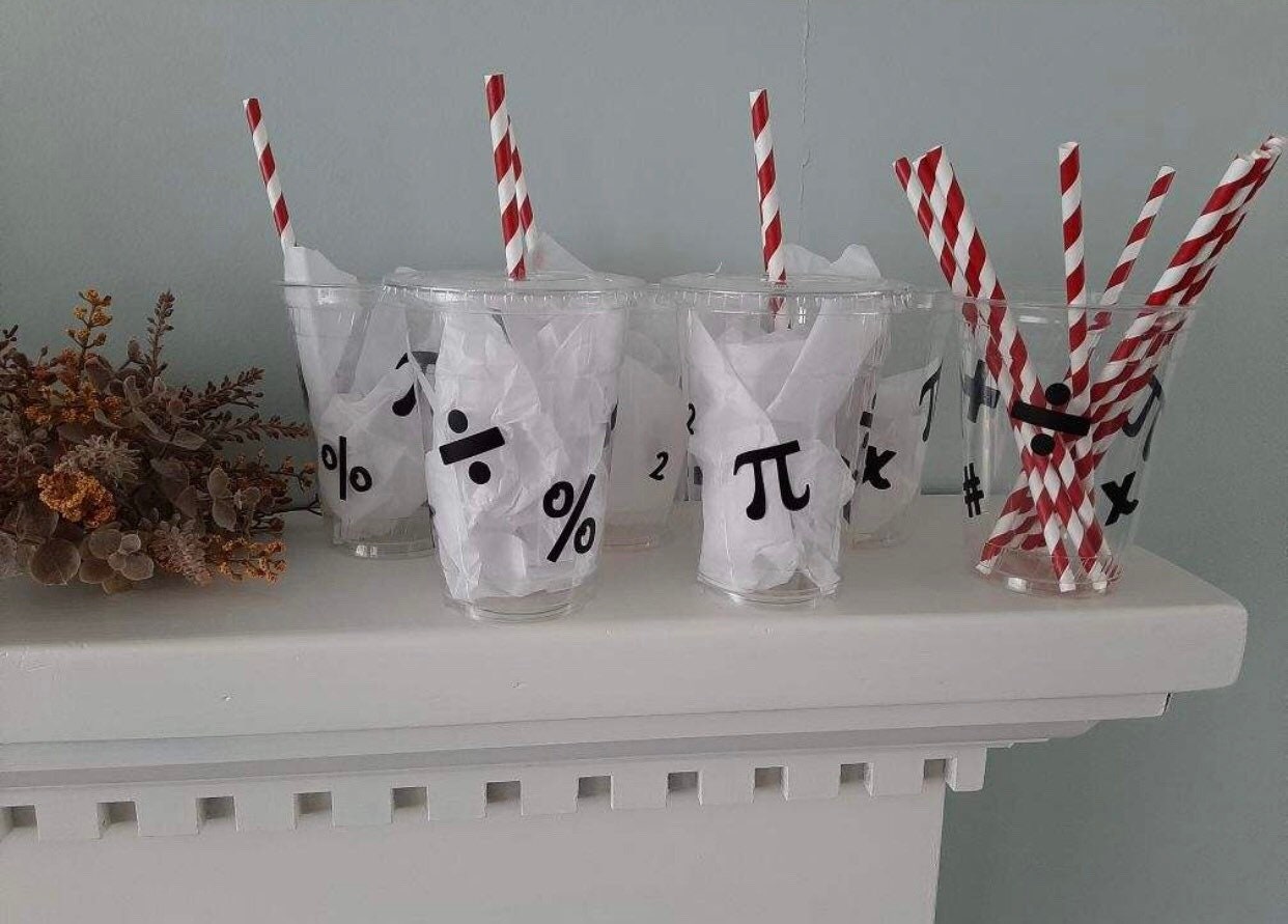 Math Symbol Party Cup Mathematical Nerd Party Cup Teacher - Etsy