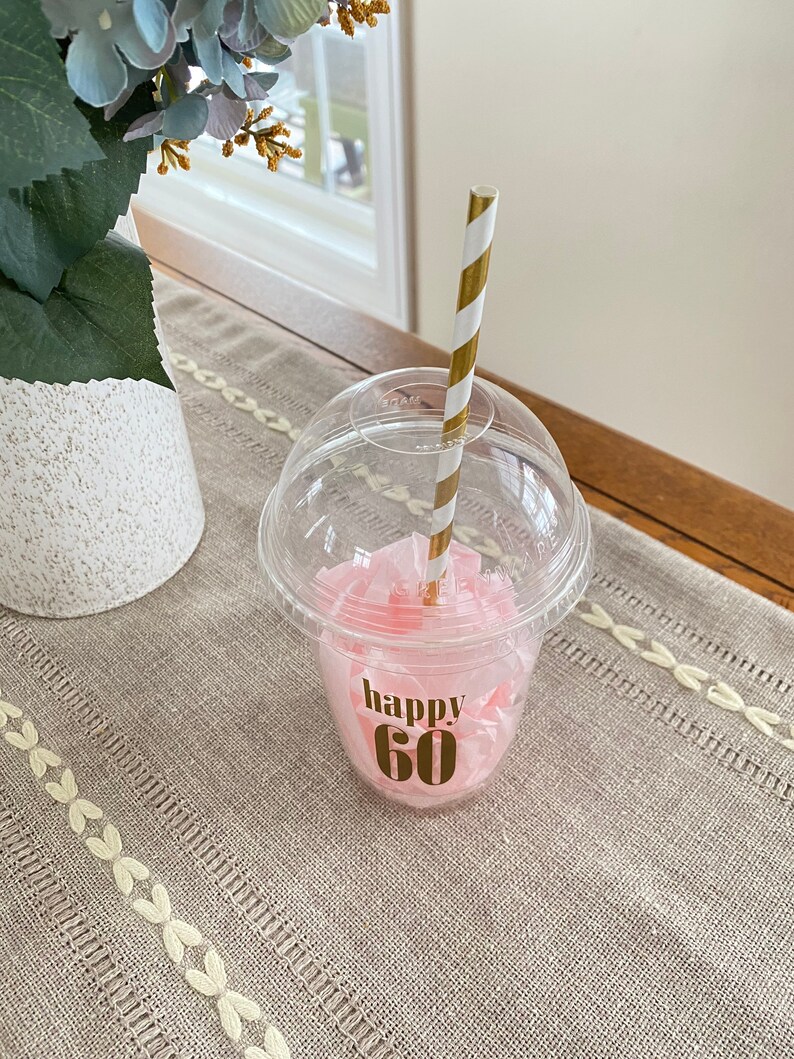 60th Birthday Party Cup, 60th Milestone Party Supply Decoration, 50th ...