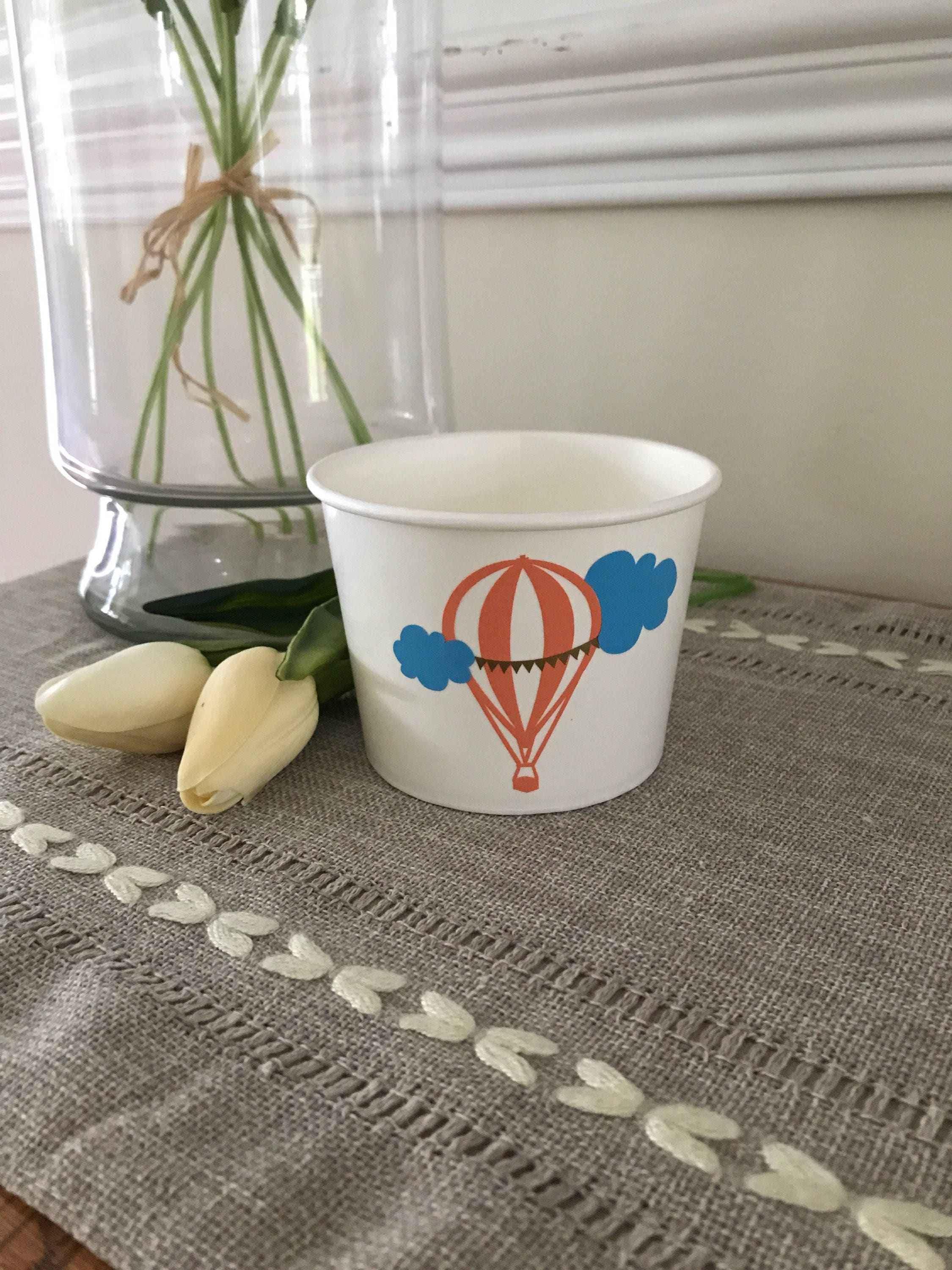 Hot Air Balloon Snack Cup up up and Away Hot Air Balloon - Etsy