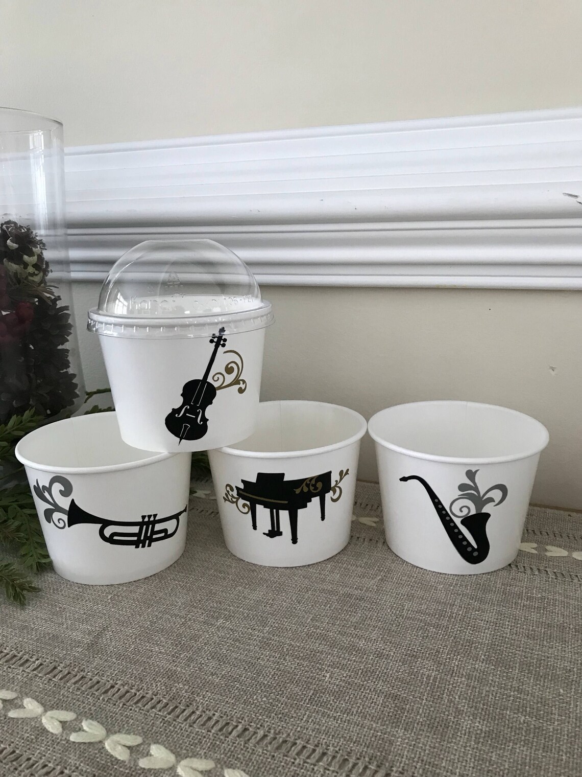 Music Party Snack Cup Band Birthday Party Snack Cups Music | Etsy