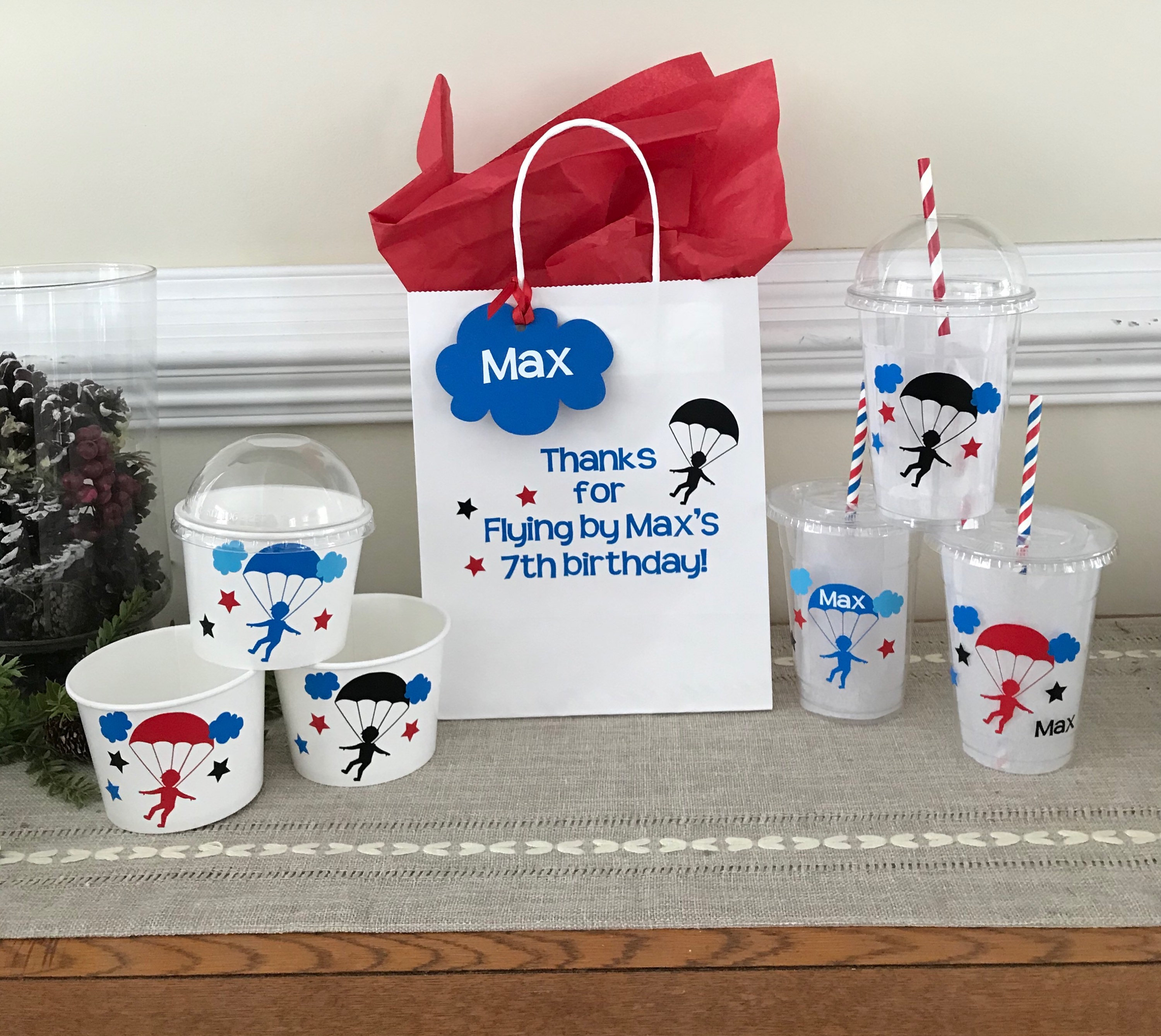 Army Parachute Party Cup, Patriotic Birthday, Soldier, Air Force, Sky ...