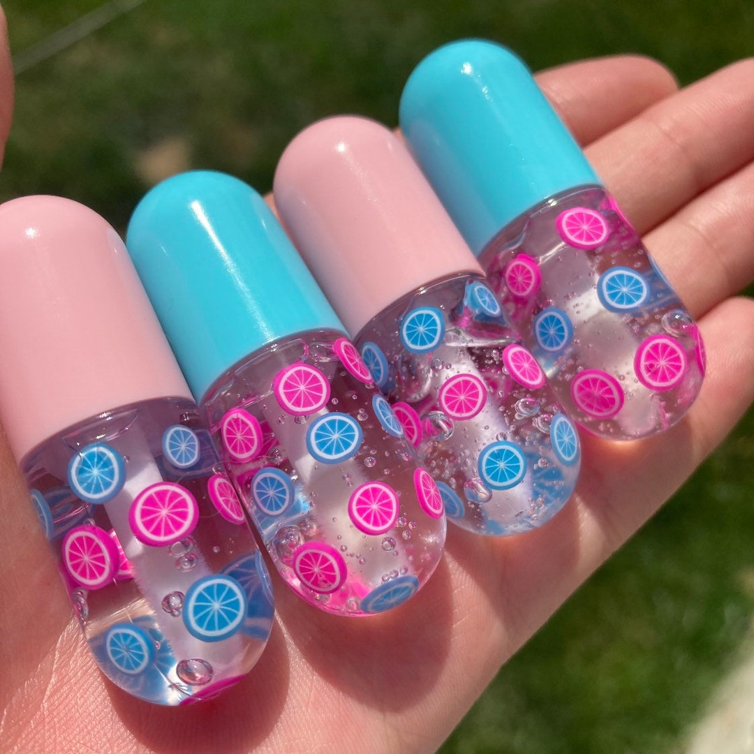 Fruit Mini Pill Lip Gloss, Lemon Flavor, Teen Party Favor - Etsy