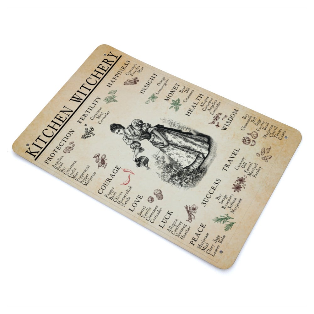 Kitchen Witchery Metal Tin Sign 8 X 12 - Etsy