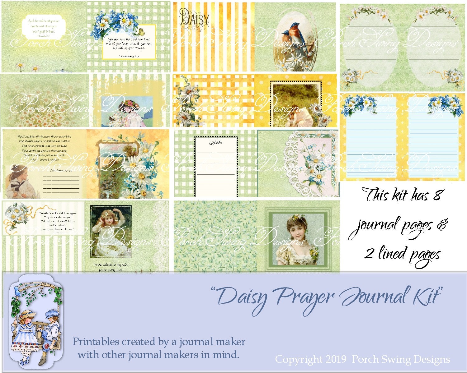 Daisy Prayer Journal Kit Digital Prayer Journal, Printable Prayer ...