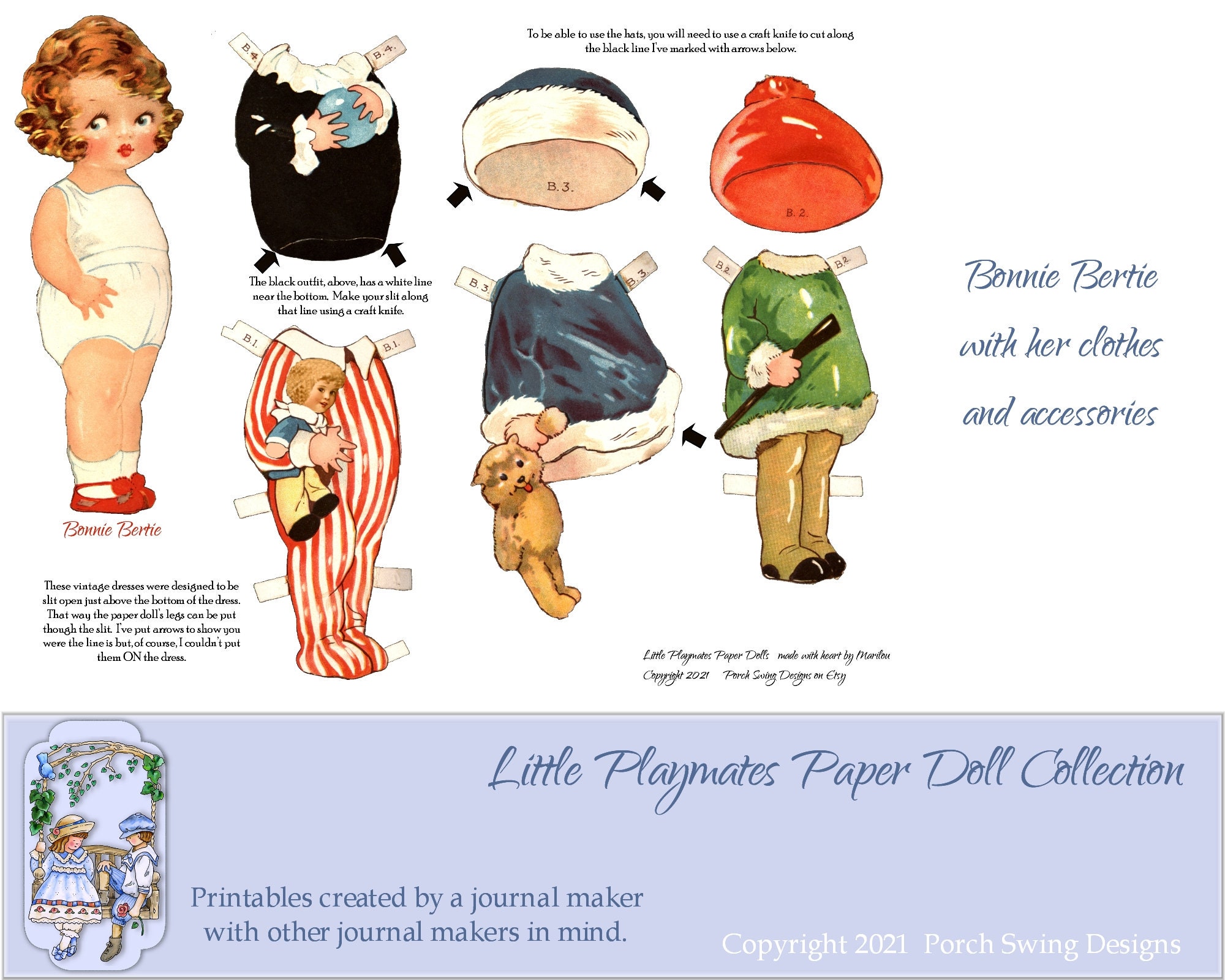 Little Playmates Paper Doll Collection Vintage Paper Dolls | Etsy