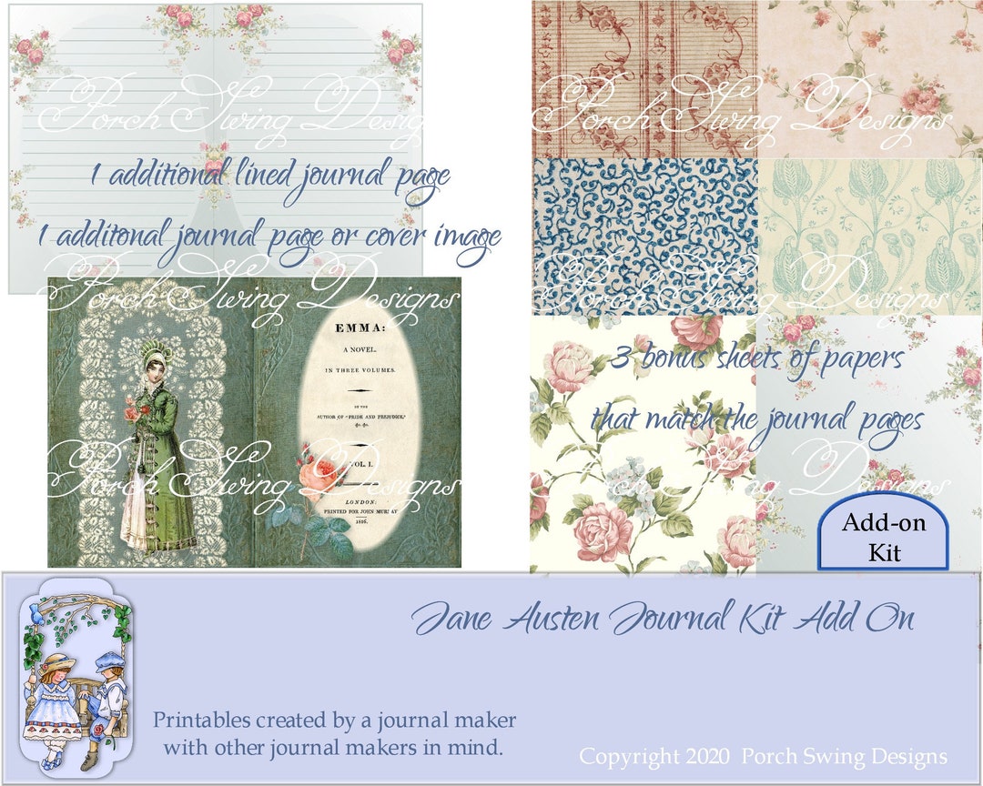 Jane Austen Journal Kit Add On: Regency Paper Crafting (digital ...