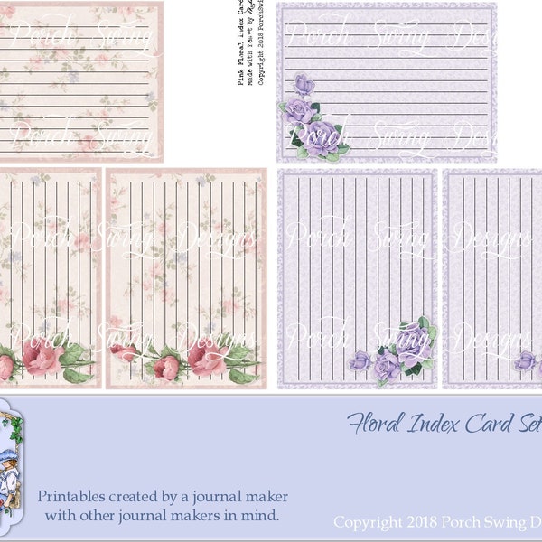 Printable Index Cards - Etsy