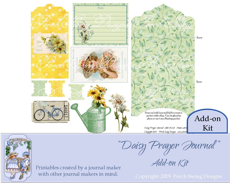 Daisy Prayer Journal Kit Add-on Digital Vintage Prayer - Etsy
