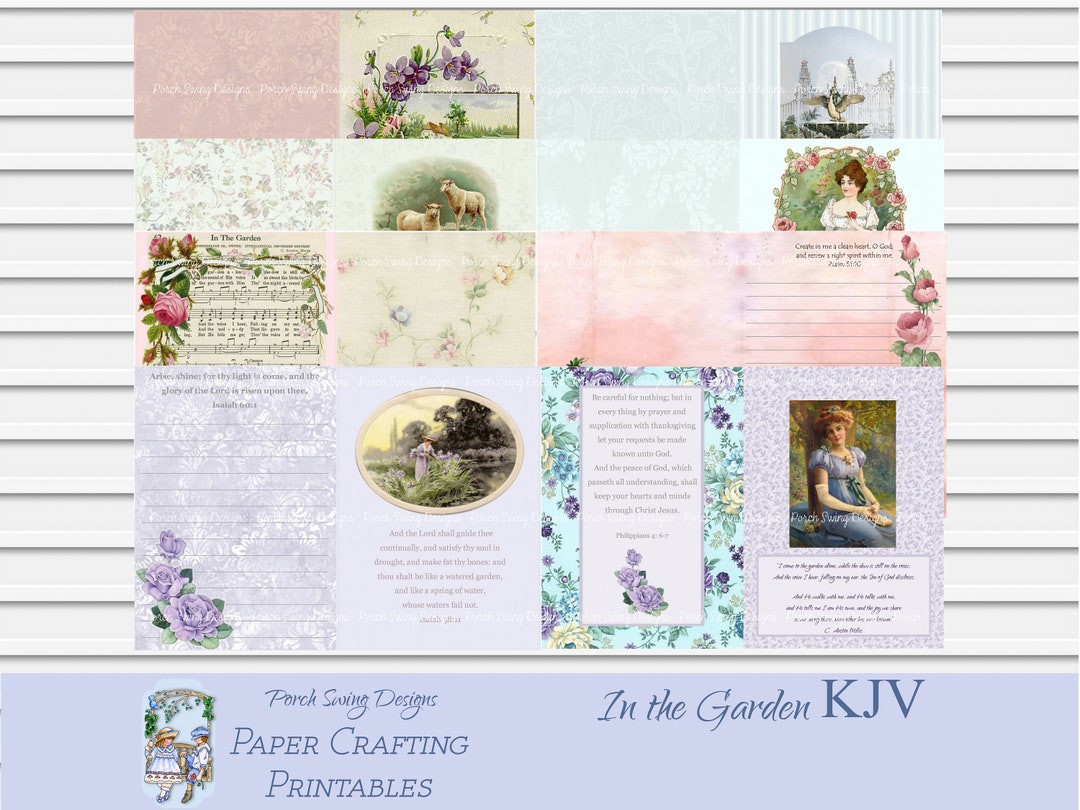 In the Garden Prayer Journal Kit - KJV ONLY - Printable Prayer Journal ...