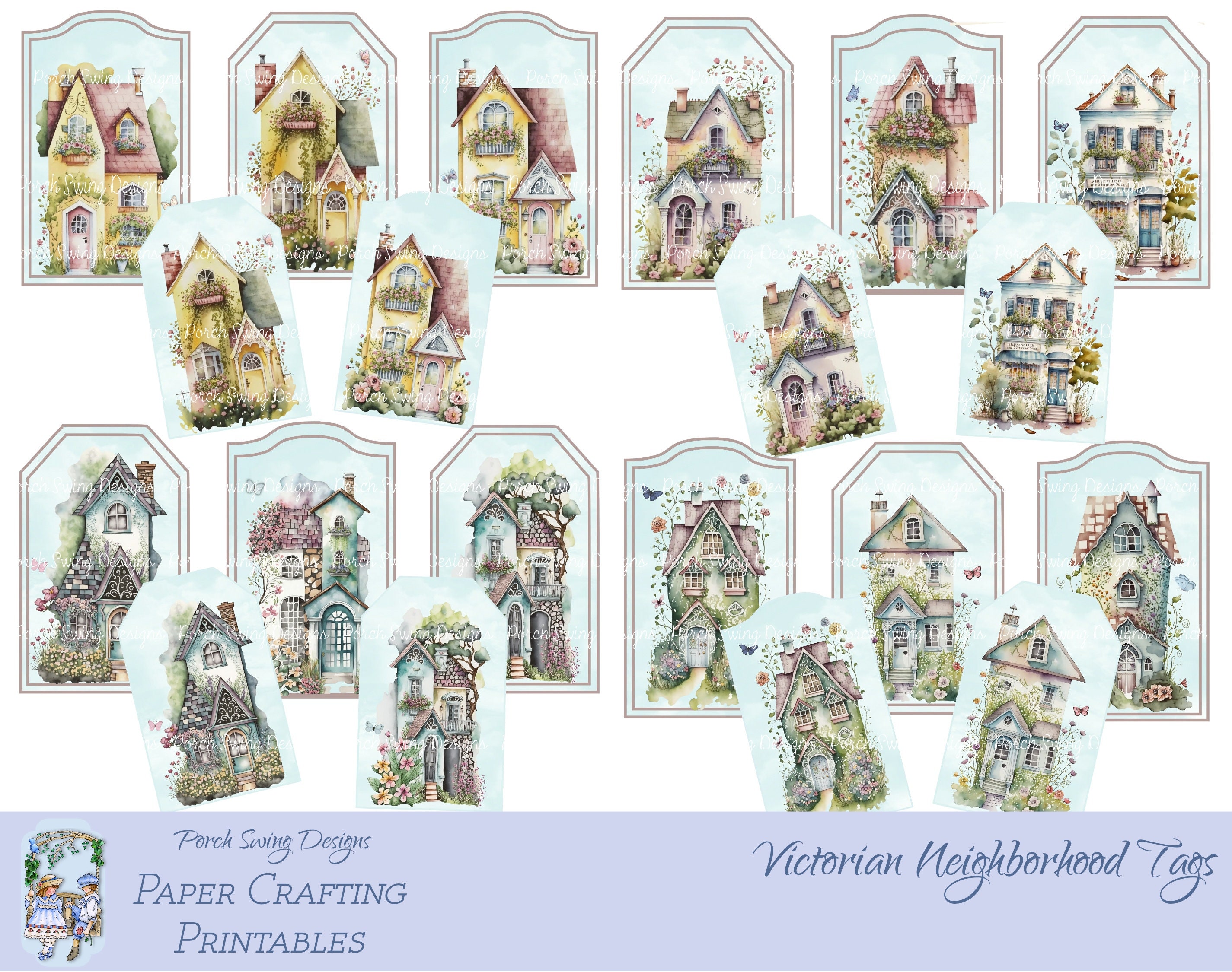 Victorian Neighborhood Tags Vintage Homes, Colorful Cottages, Victorian ...