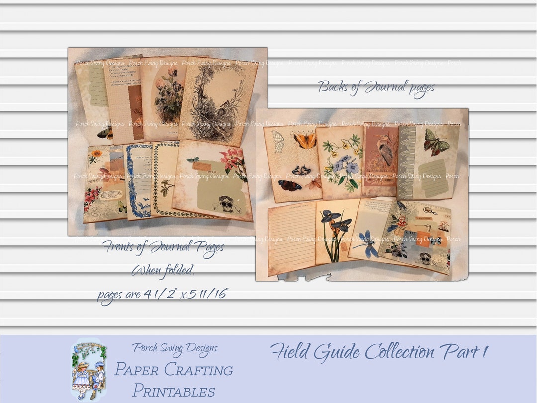 Field Guide Journal Collection Part 1 - Nature Mini-journal Pages ...