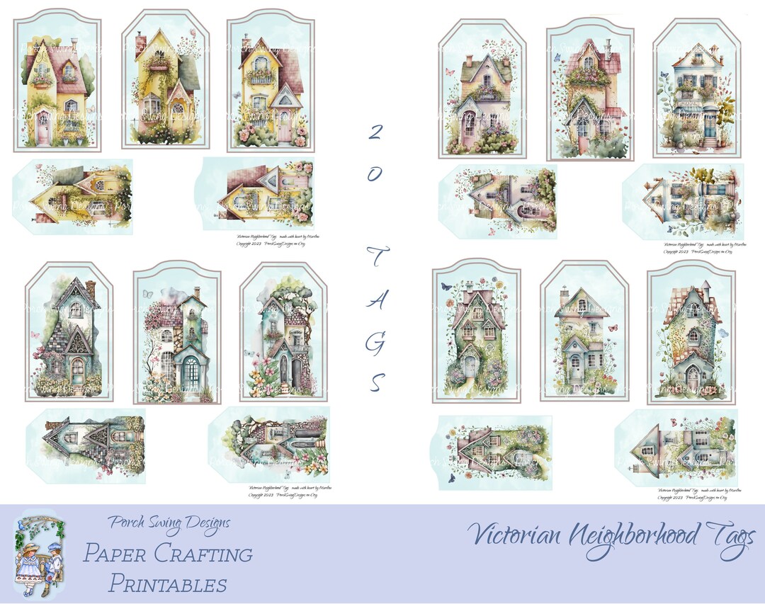 Victorian Neighborhood Tags - Vintage Homes, Colorful Cottages ...