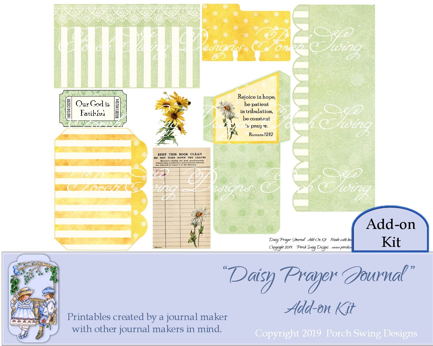 Daisy Prayer Journal Kit Add-On Digital Vintage Prayer | Etsy