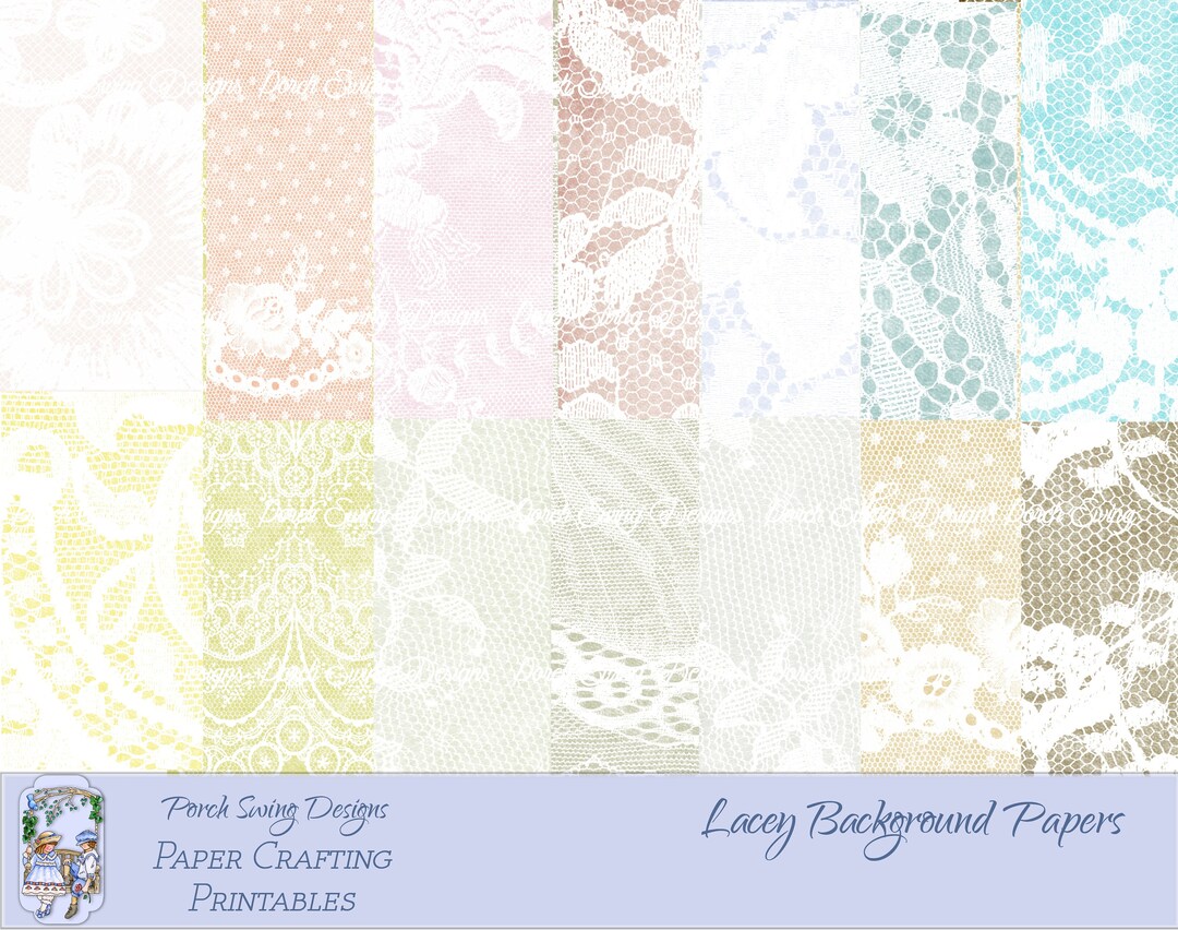 Lacey Background Papers - Multi-colored Lacey Backgrounds, Lacey Papers ...