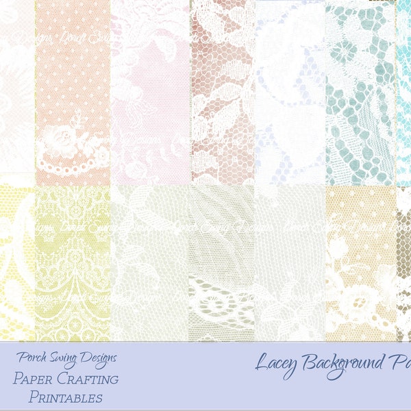 Lacey Background Pages Digital - Etsy Canada
