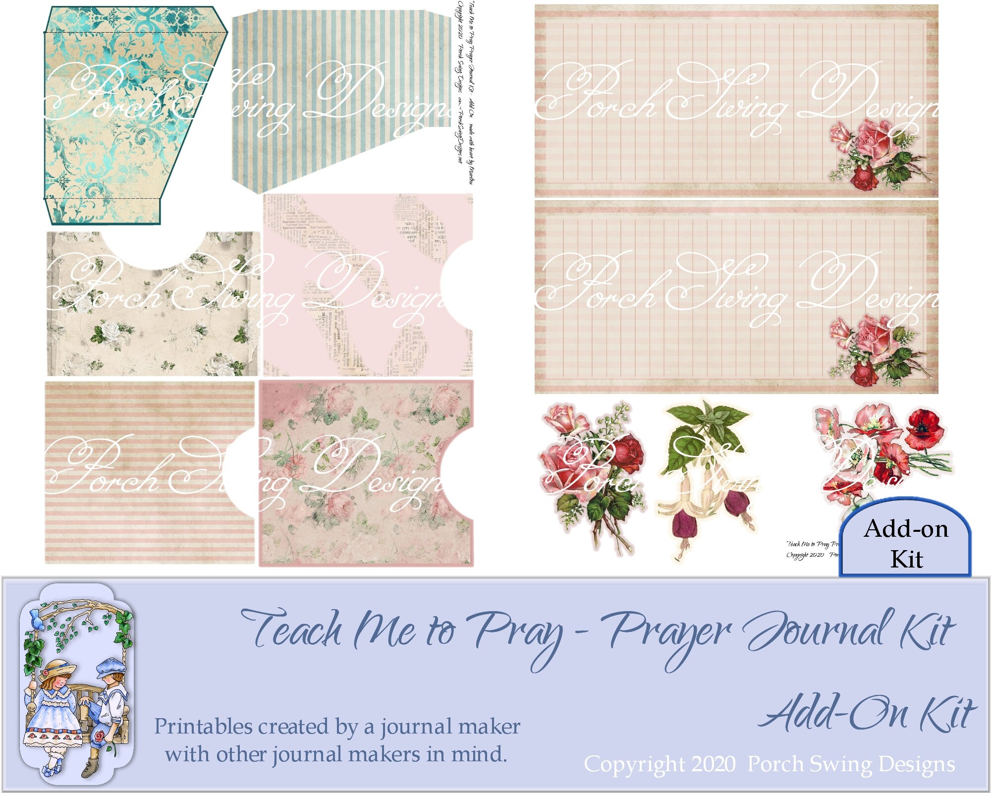 Teach Me to Pray Journal Add on Kit Prayer Bible Verses | Etsy