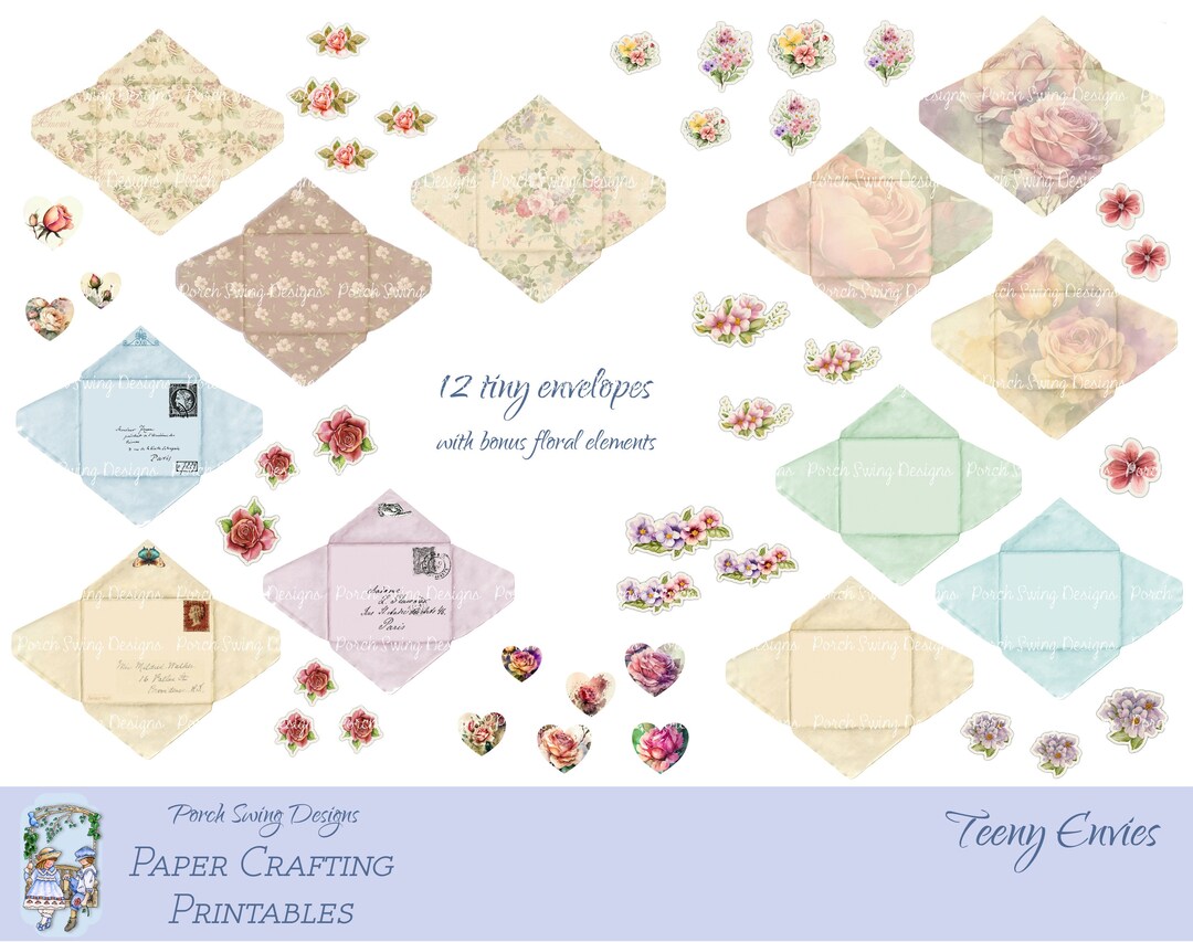 Teeny Envies - Tiny Little Envelopes, Journal Envelopes, Addressed ...