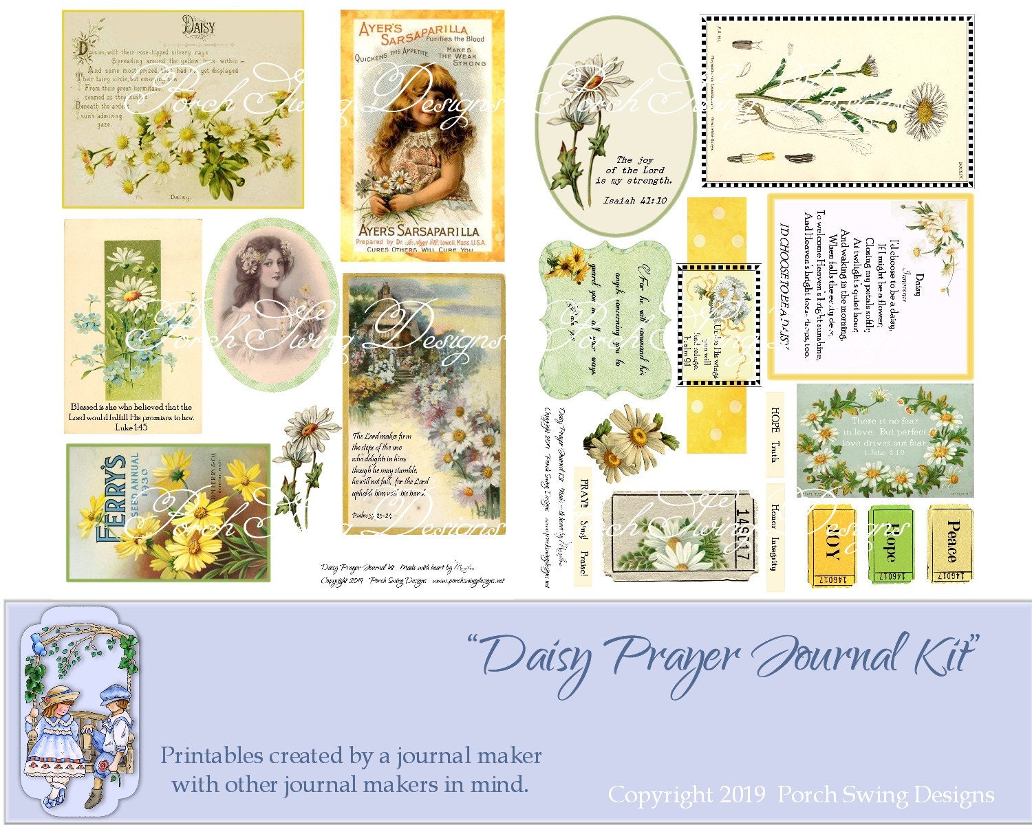 Daisy Prayer Journal Kit Digital Prayer Journal, Printable Prayer ...