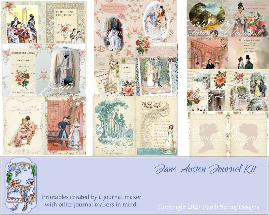 Jane Austen Journal Kit: Regency Fashion Paper Craft (digital Download ...