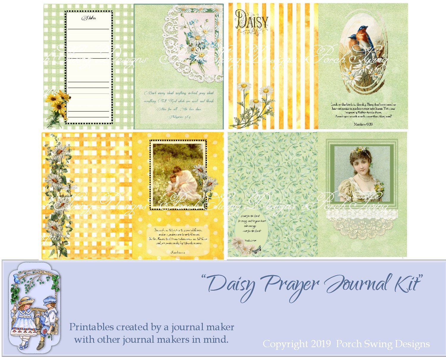 Daisy Prayer Journal Kit Digital Prayer Journal Printable Prayer