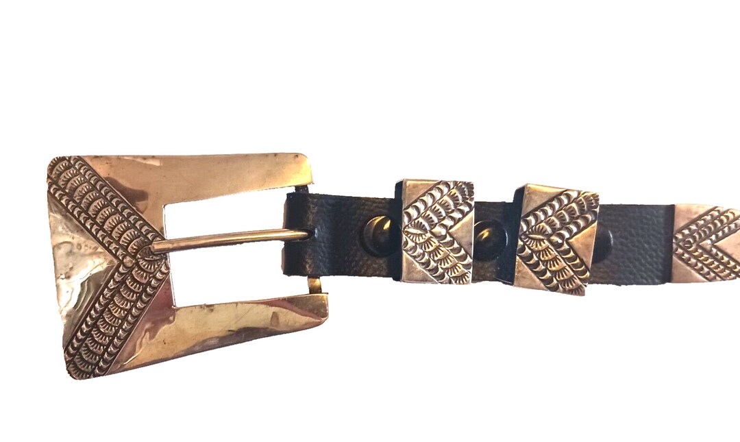 Native American Navajo Vintage 925 Ranger Belt Buckle Set - Etsy