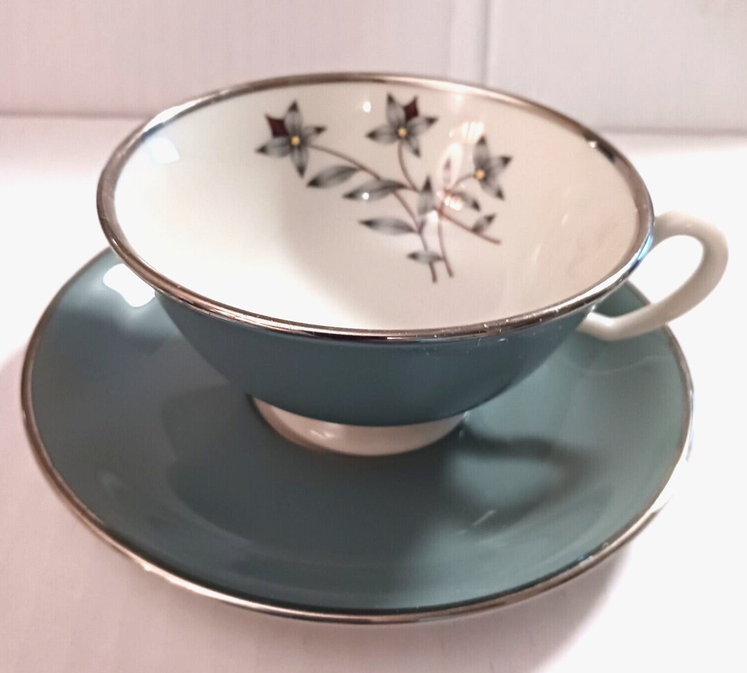 Kingsley by Lenox Tea Cup and Saucer Set USA - Etsy