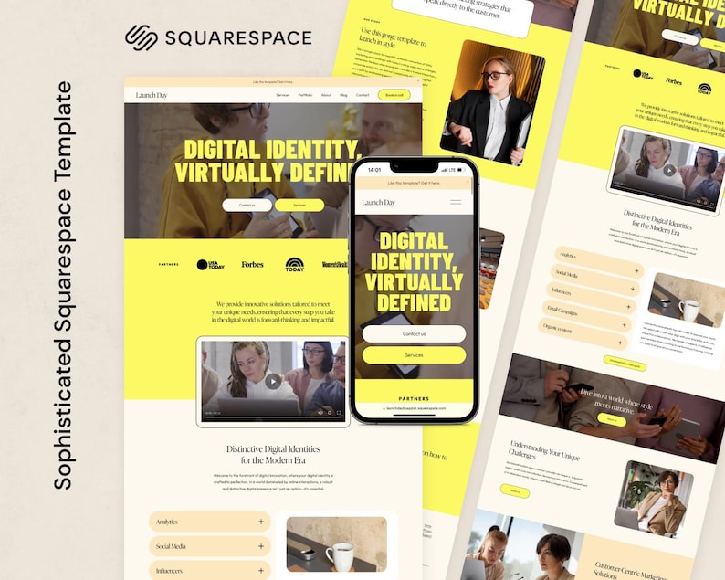 Modern Squarespace Template for Service-based Businesses, Experts ...