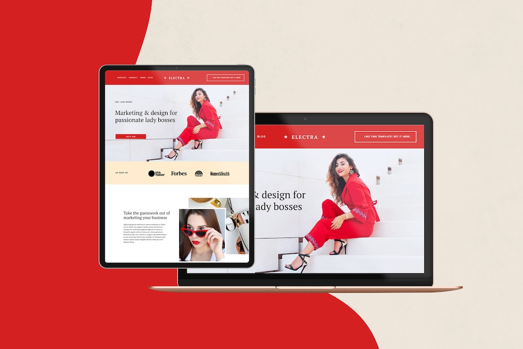 Squarespace Website Template: Elegant Design for Experts - Etsy