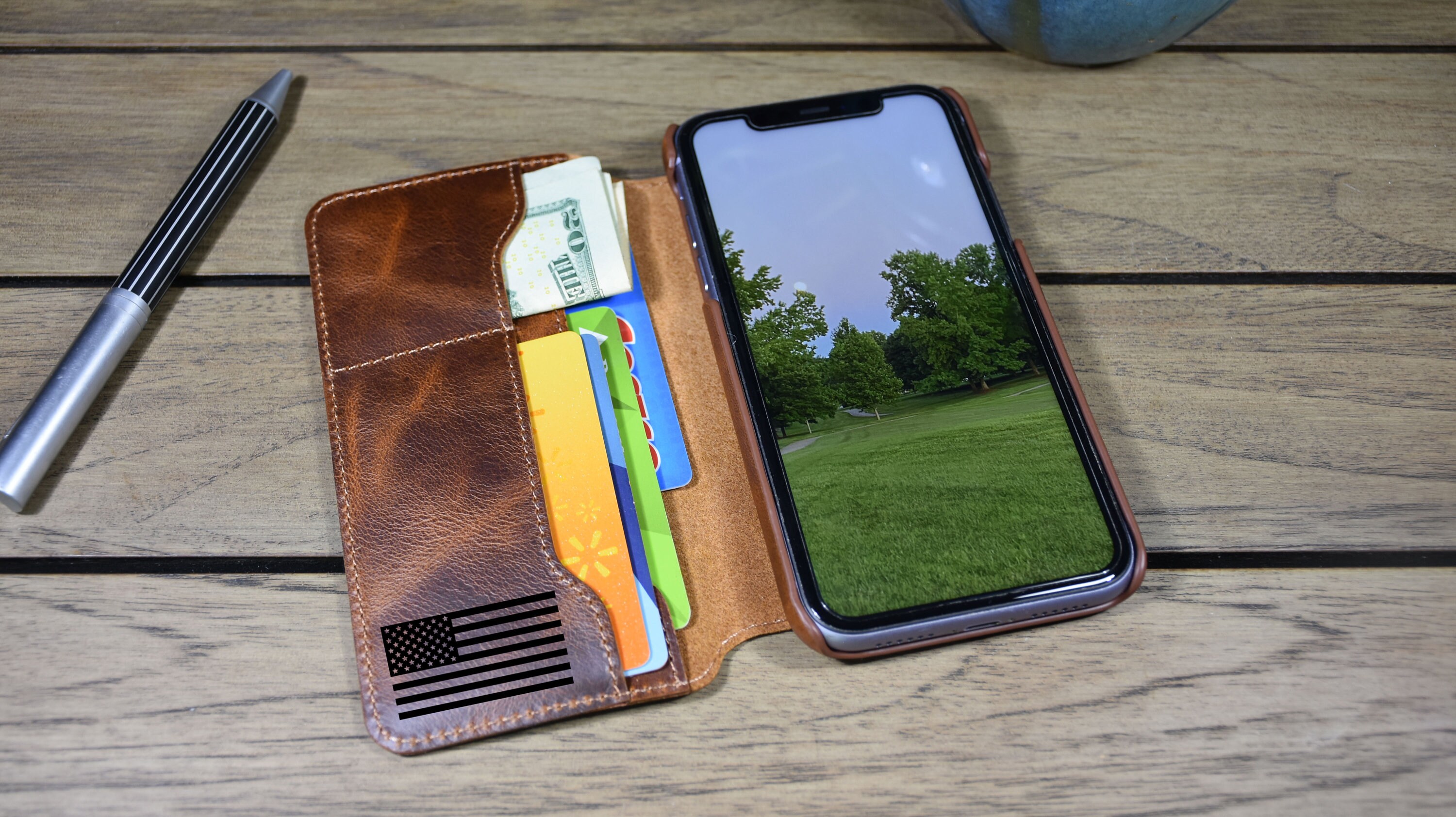 Iphone 12 Pro Max Leather Wallet Phone Wallet Iphone XR - Etsy