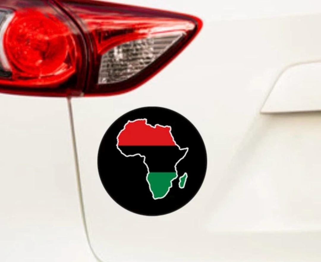 Marcus Garvey Pan-african Flag Sticker: Jamaican Pride Vinyl Decal - Etsy
