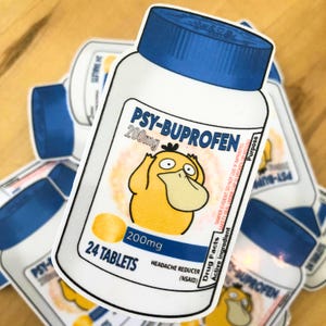 Psyduck Sticker Pokemon Inspired Wintendo Decal for Decor for Laptop ...