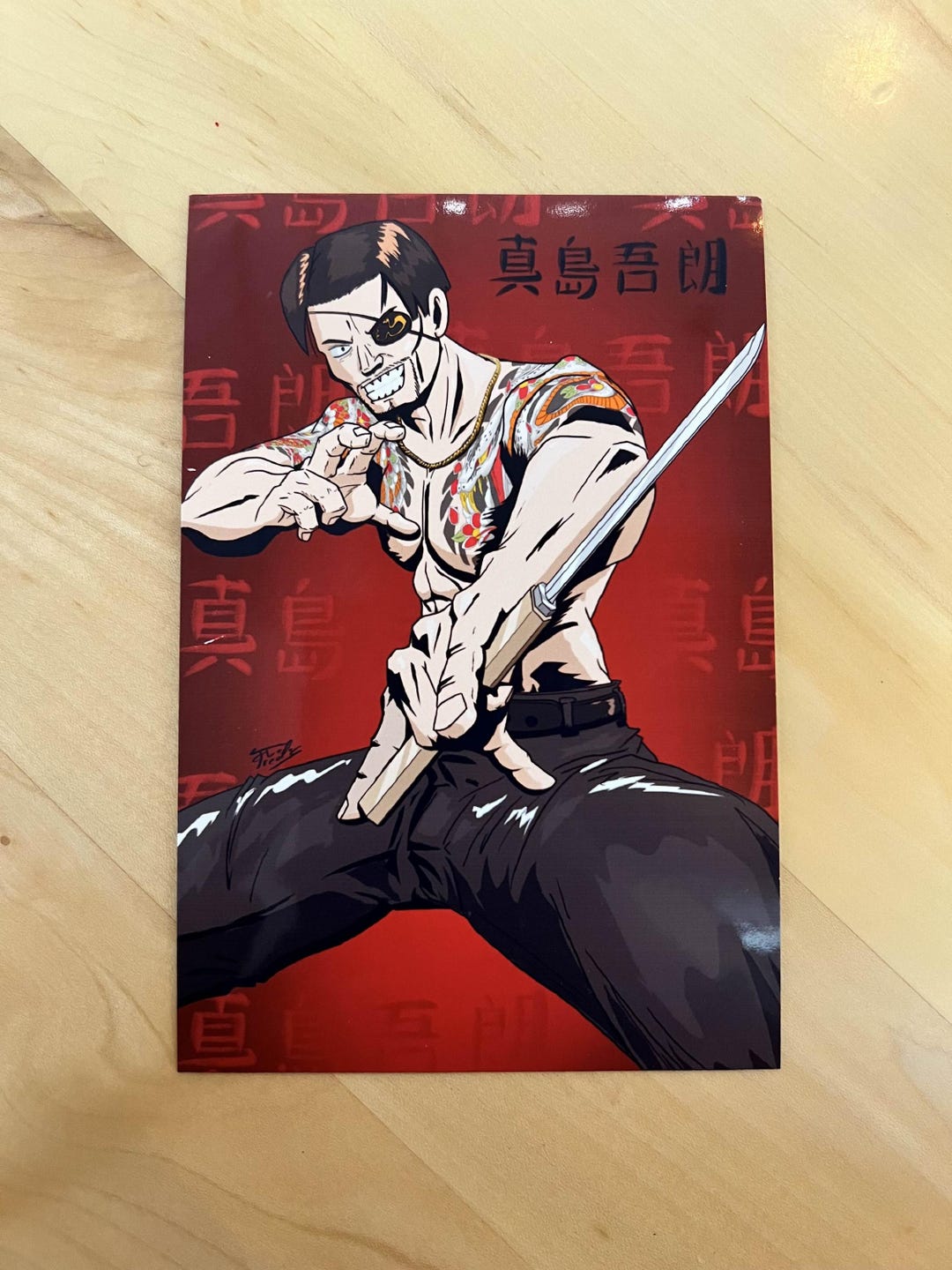 Yakuza Like a Dragon Majima Photo Card Ryu Ga Gotoku Postcard Gift for ...
