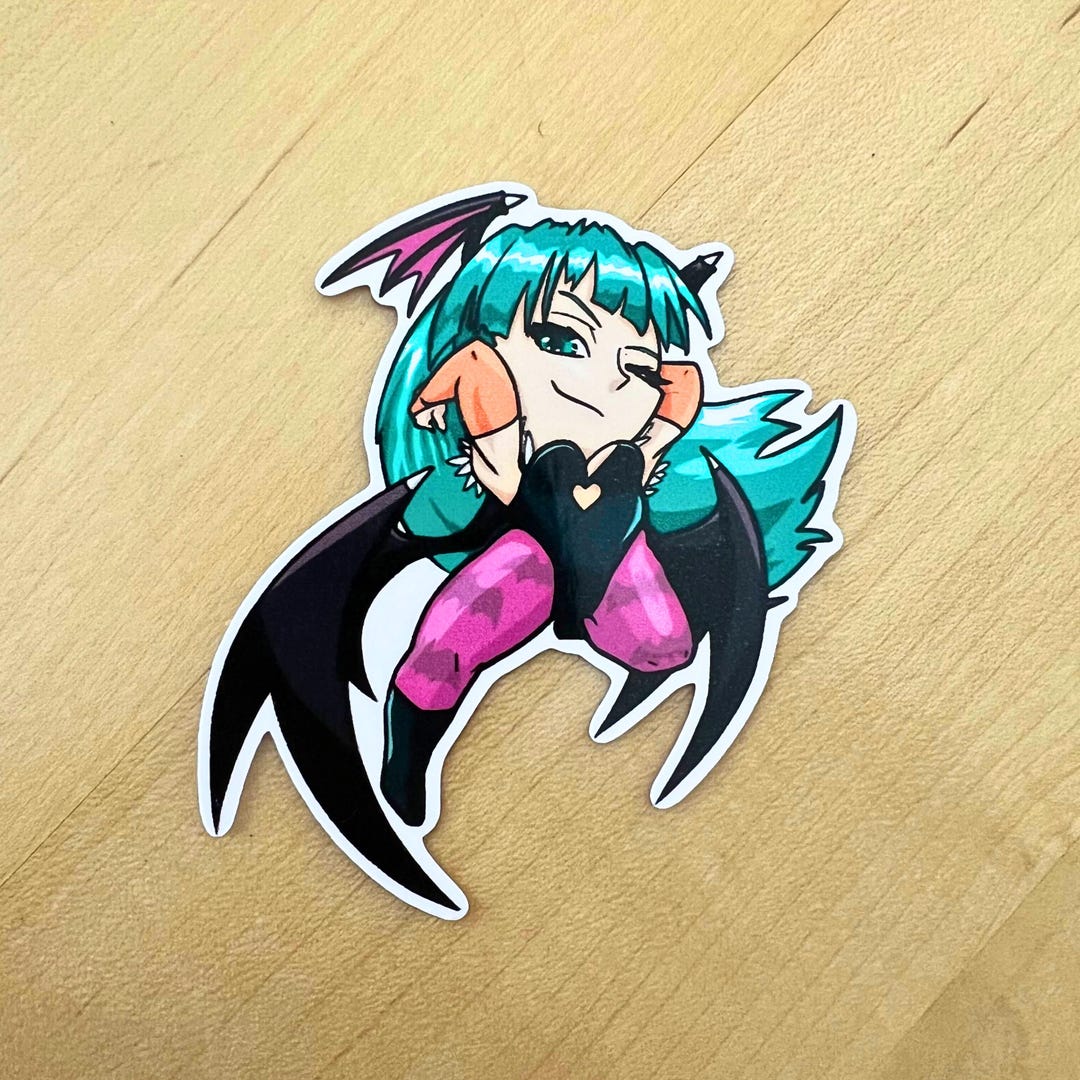 Darkstalkers Morrigan Mvc Inspired Sticker for Gamer Best Friend ...