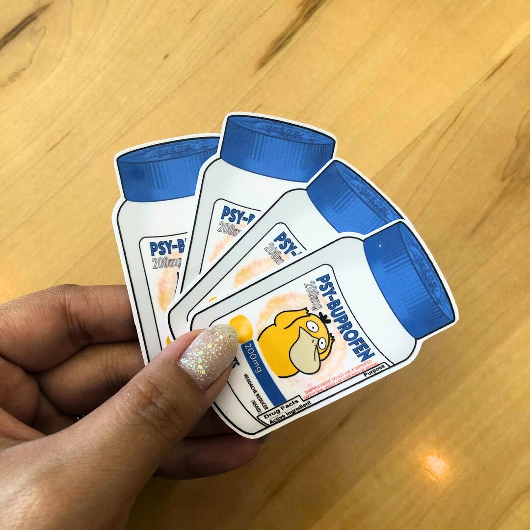 B-GRADE Psyduck Sticker Pokemon Inspired Wintendo Decal for Decor for ...