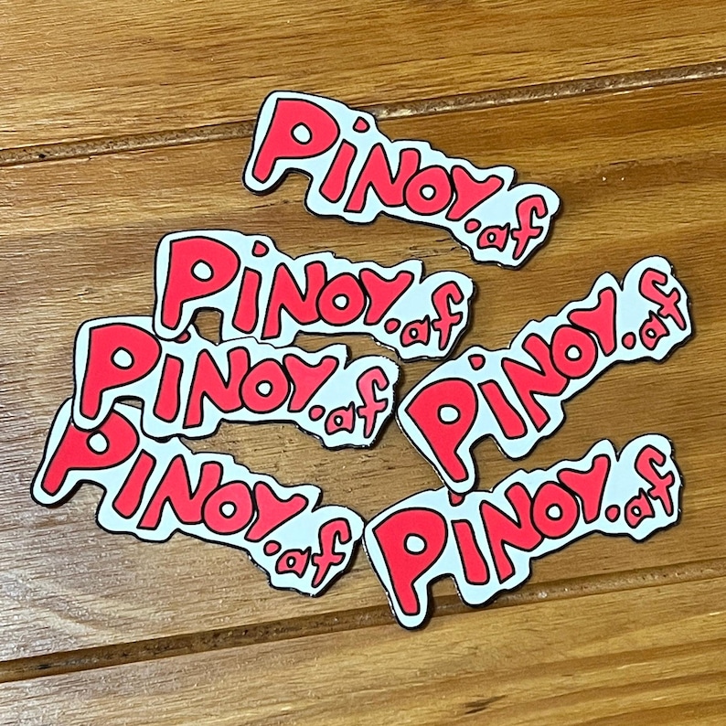 Pinoy AF Filipino Inspired Aesthetic Sticker for Laptop Water Bottle ...