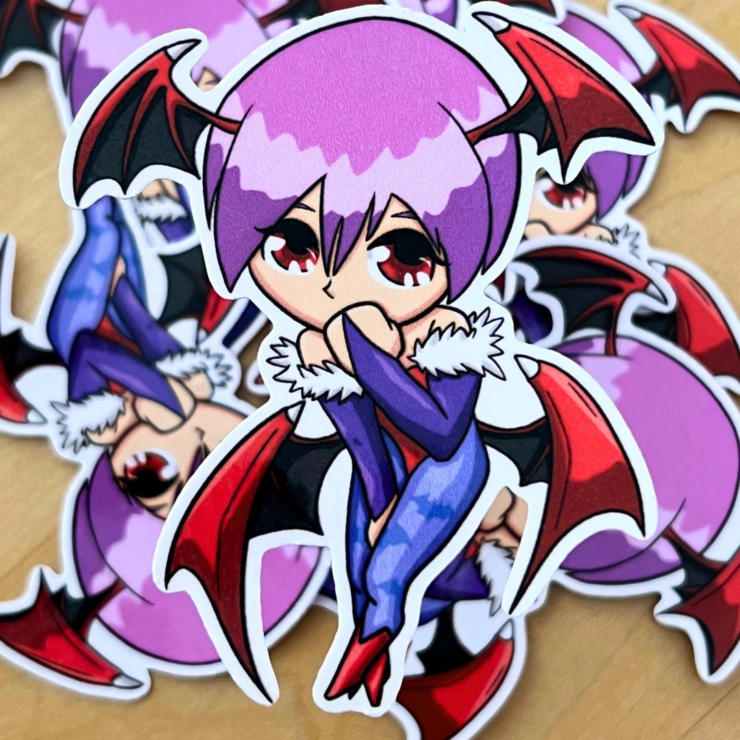 Darkstalkers Lilith Mvc Inspired Sticker for Gamer Best Friend ...