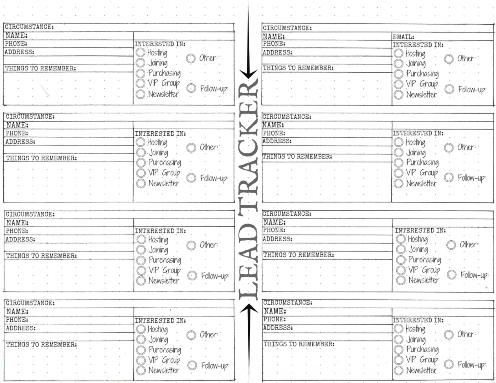 Direct Sales Lead Tracker - Etsy