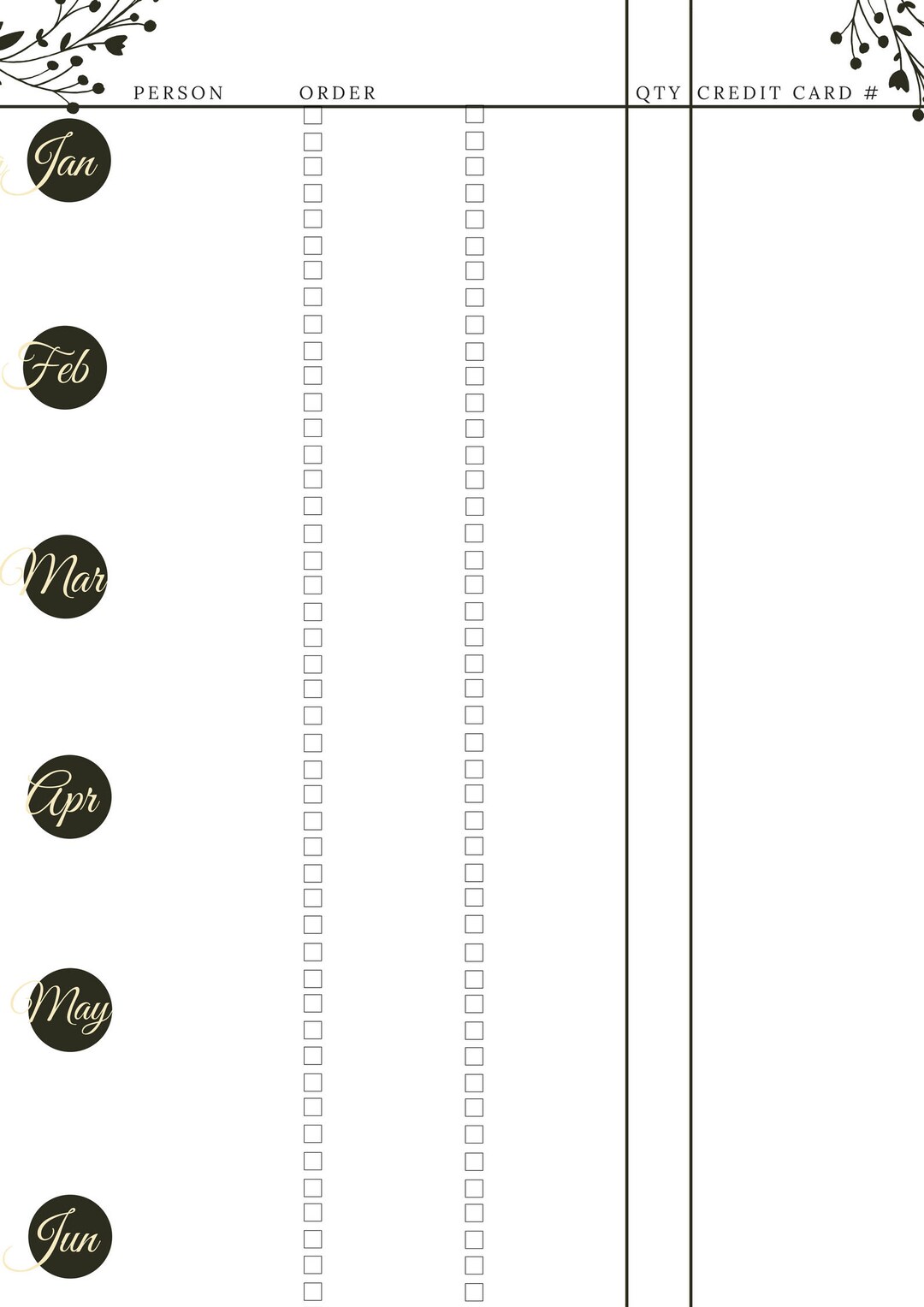 Direct Sales Auto Ship Planner - Etsy