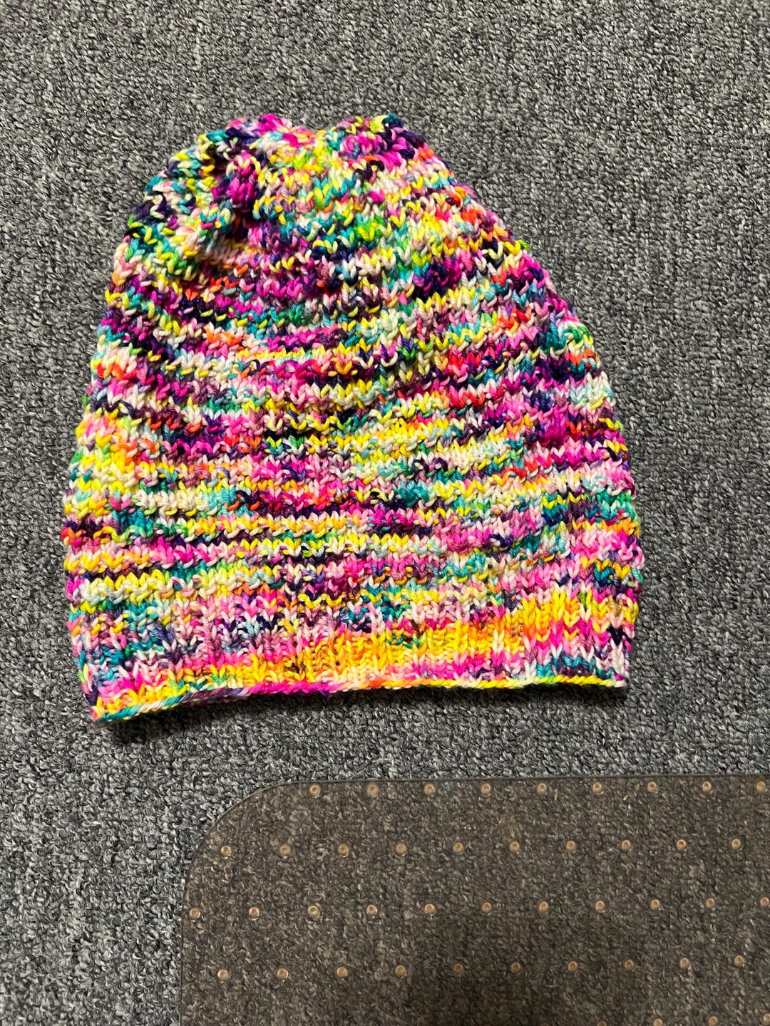 Slip Stitch Slouchy Hat in Vibrant Colors— Merino Wool - Etsy