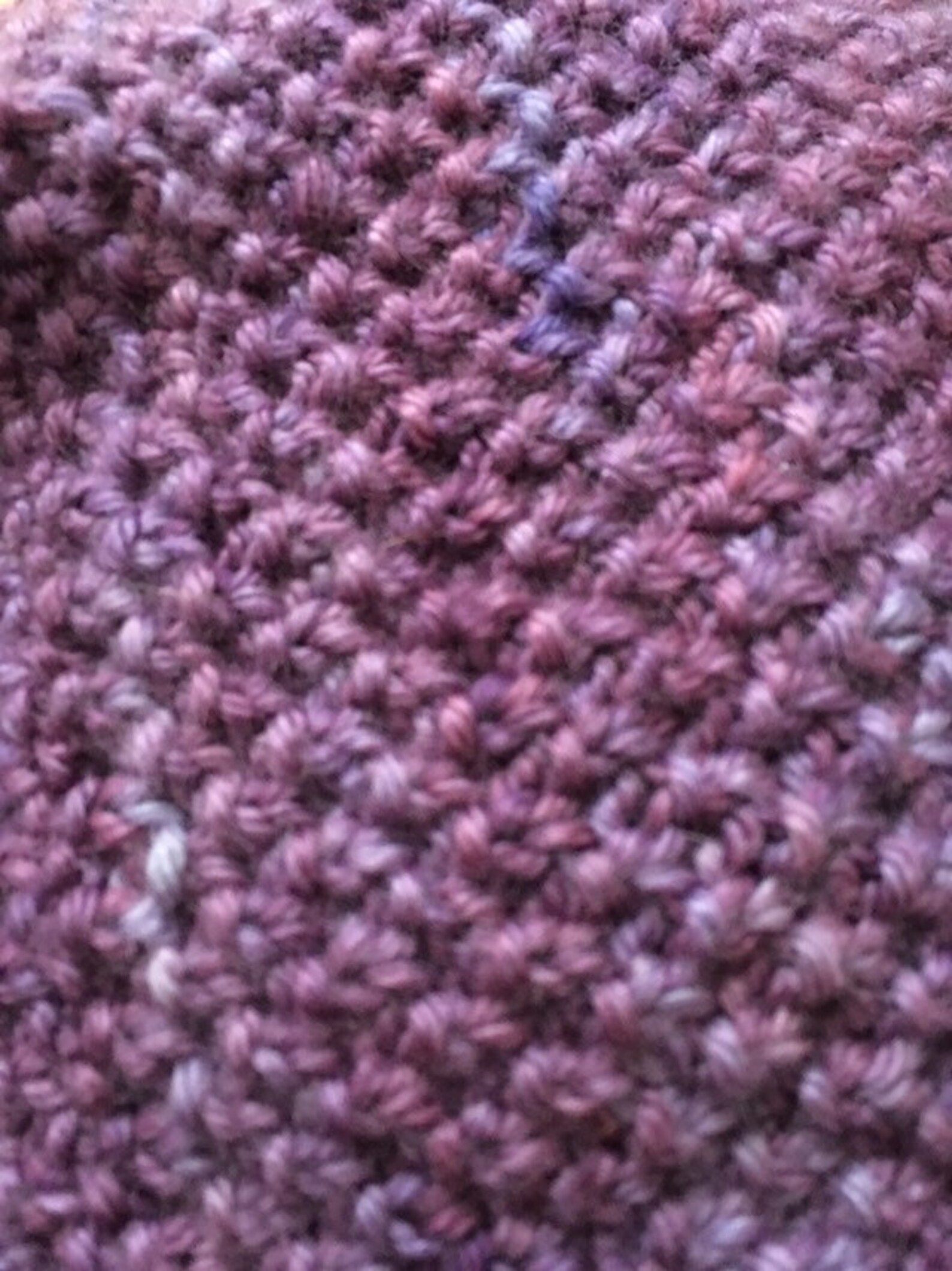 Hand Knit Merino Wool Lilac Scarf-- 62" - Etsy