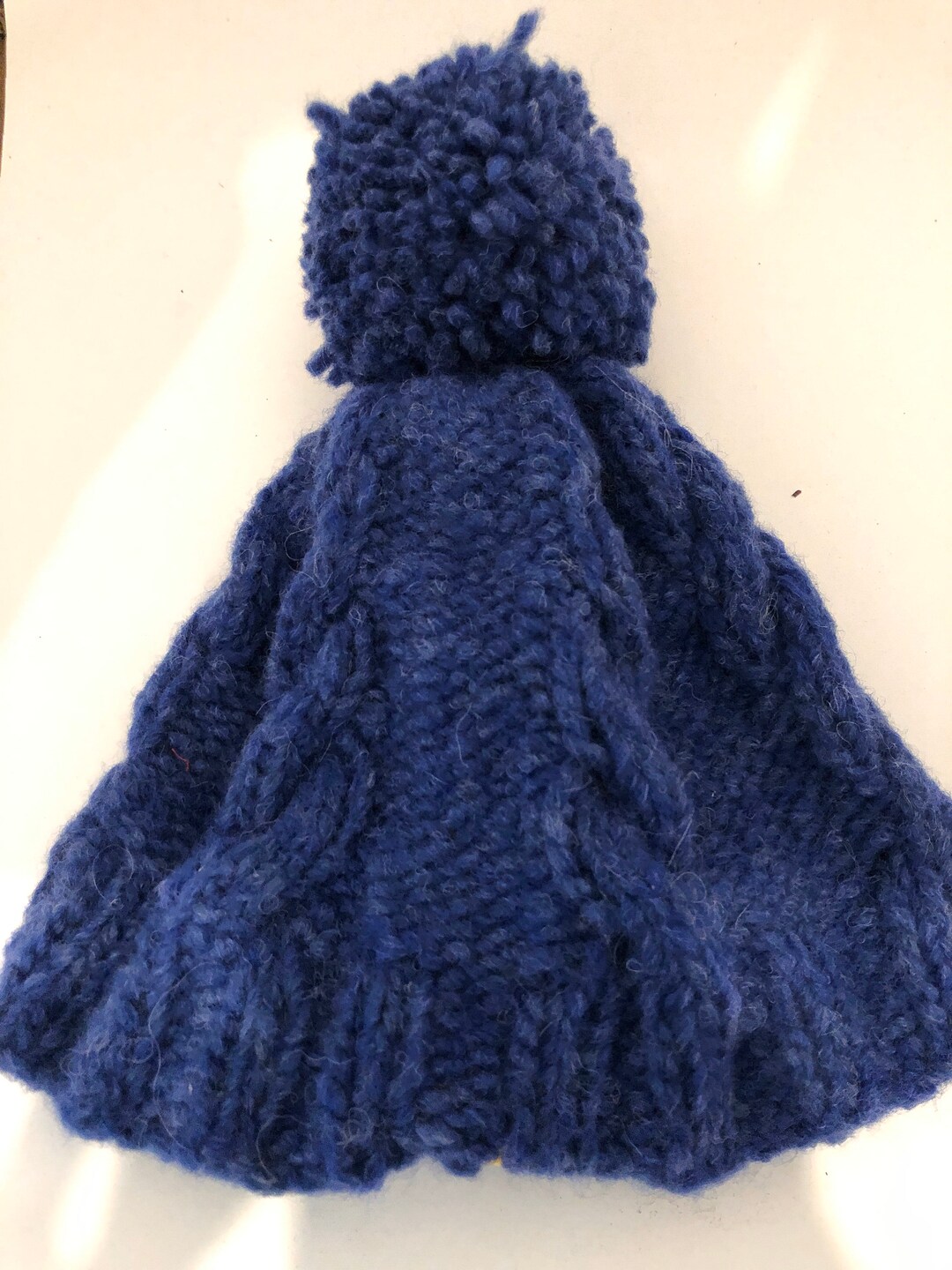 Royal Blue Cable Knit Beanie - Etsy