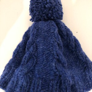 Royal Blue Cable Knit Beanie - Etsy