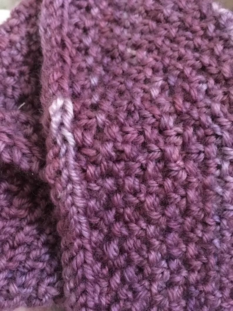 Hand Knit Merino Wool Lilac Scarf-- 62" - Etsy