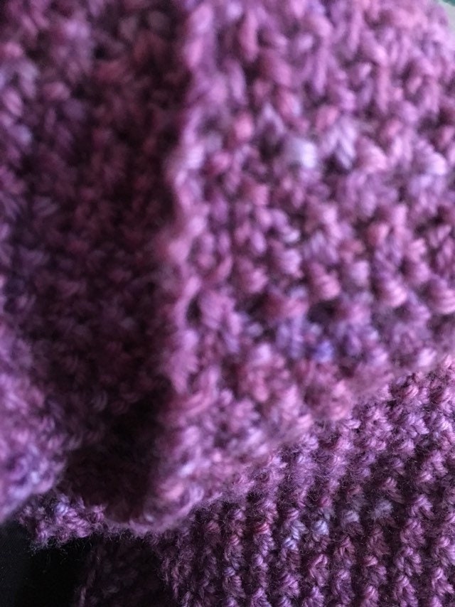 Hand Knit Merino Wool Lilac Scarf-- 62" - Etsy