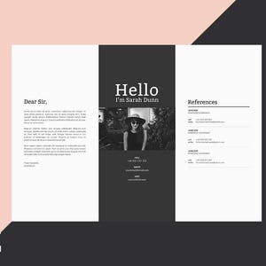 Creative Resume Template | Horizontal Landscape | Modern & Professional ...
