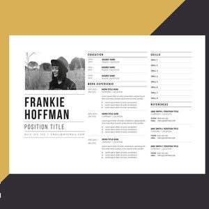 Creative Resume Template | Horizontal Landscape | Modern & Professional ...
