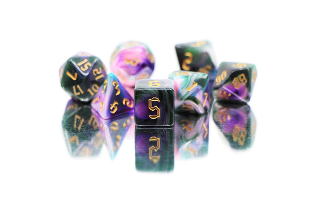 MIX 2 4 Color Mix Dnd Dice Set 7 Dungeons and Dragons dnd 5E - Etsy