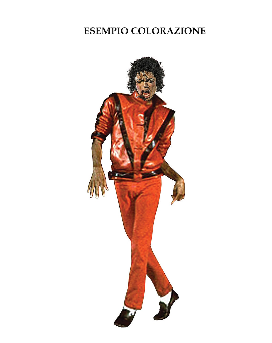 Drawing Michael Jackson Thriller. Coloring Print - Etsy