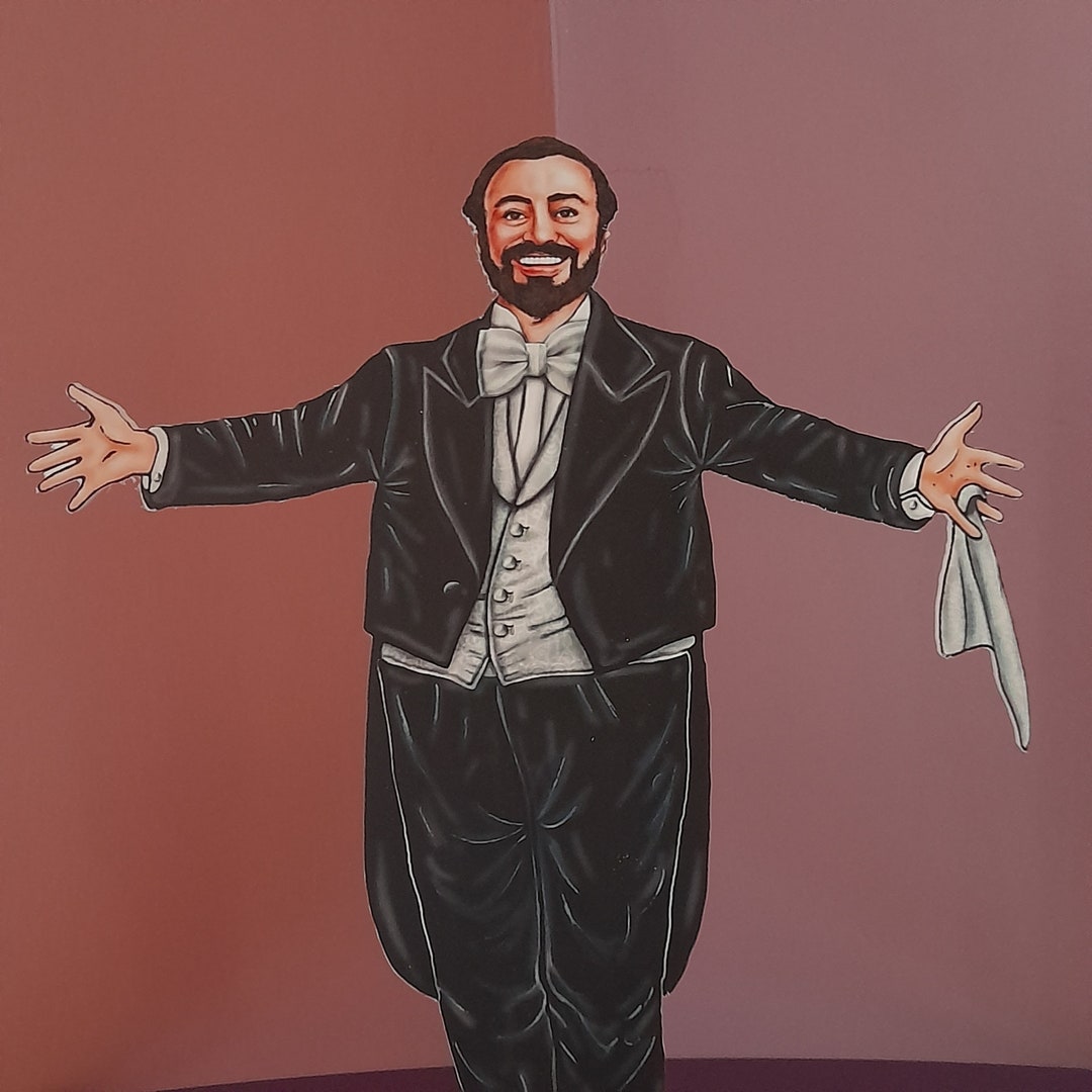 Stunning Luciano Pavarotti Classic Silhouette With Pedestal - Etsy UK